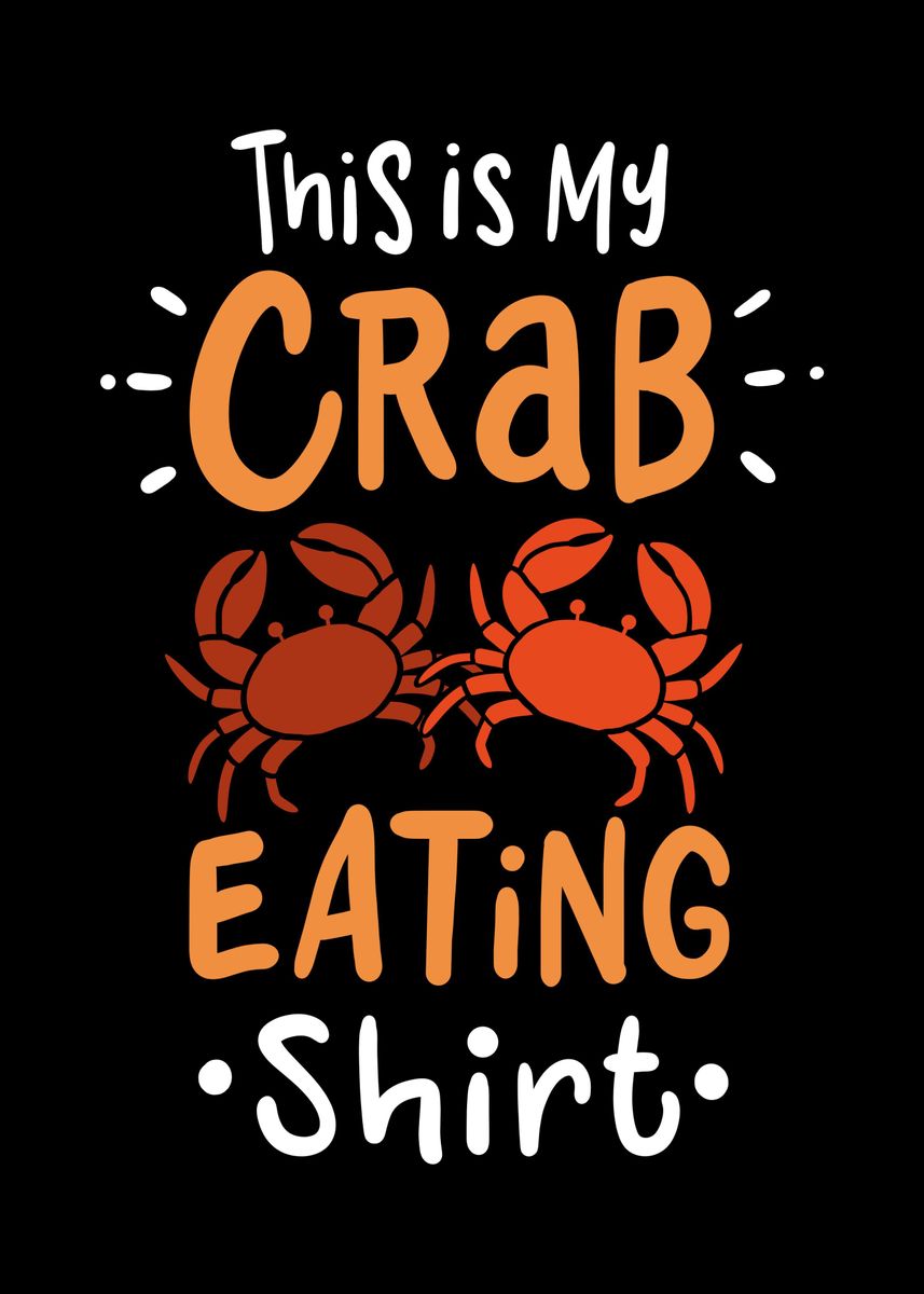 'Crab Seafood Crabbing' Poster, picture, metal print, paint by Mealla ...