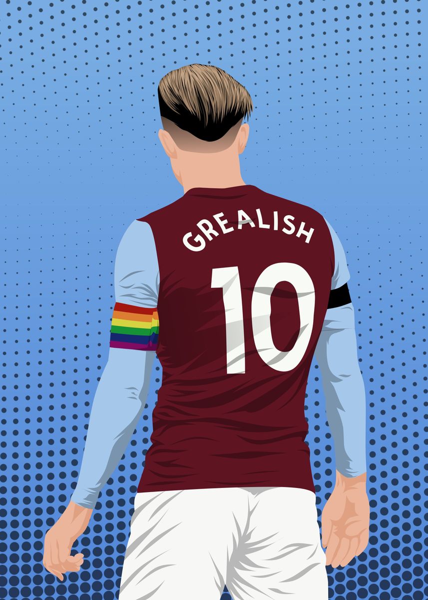 'Jack Grealish' Poster, picture, metal print, paint by Miracle Studio ...