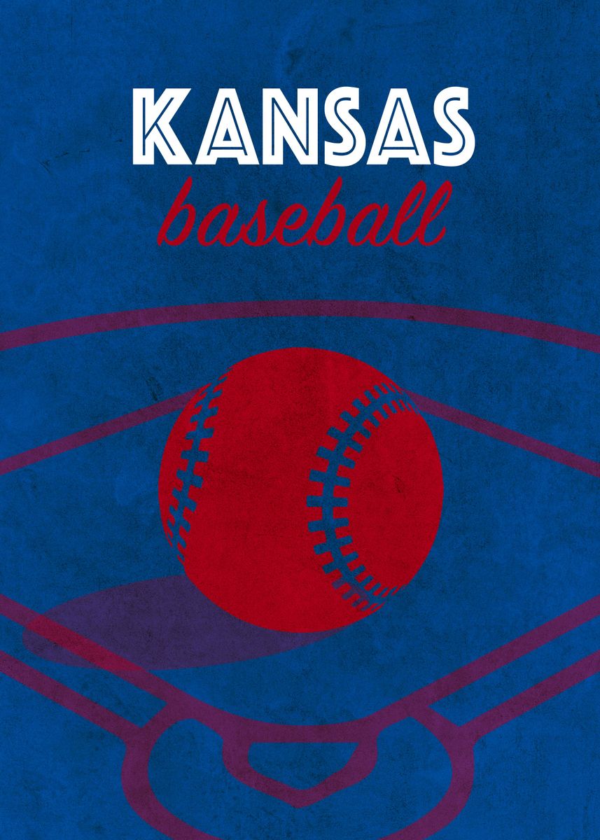 'Kansas College Baseball' Poster by Design Turnpike | Displate