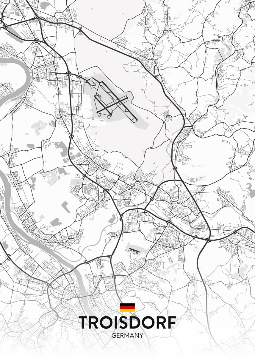 'Troisdorf DE' Poster by IMR Designs | Displate