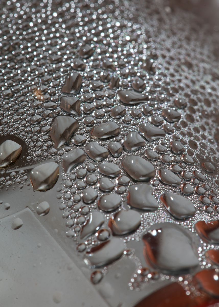 'Water droplets close up' Poster by BakalaeroZz Photography | Displate