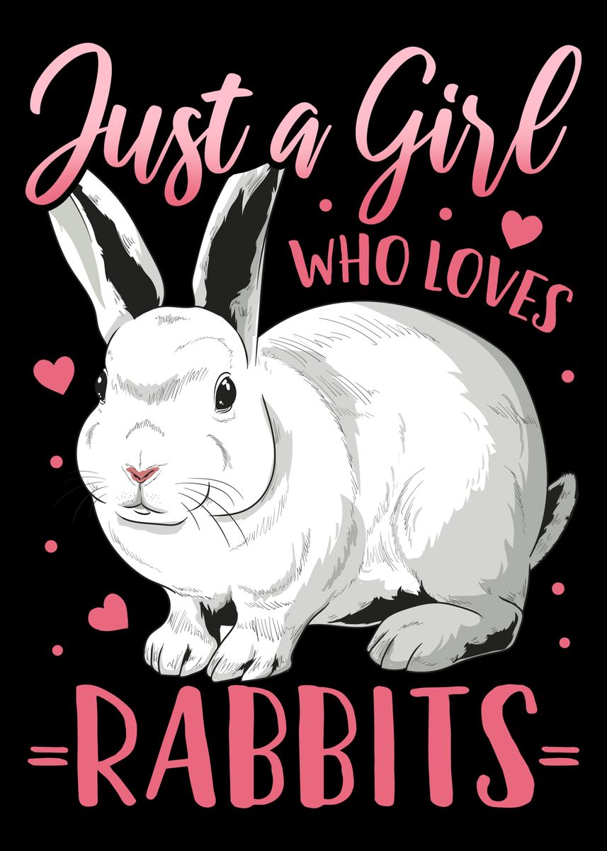 'Rabbit Bunny Rabbit Lover' Poster, picture, metal print, paint by ...