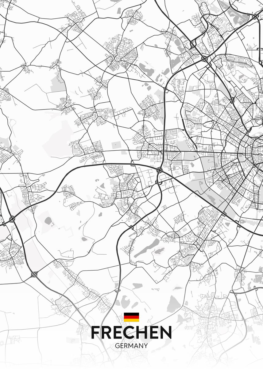 'Frechen DE' Poster by IMR Designs | Displate