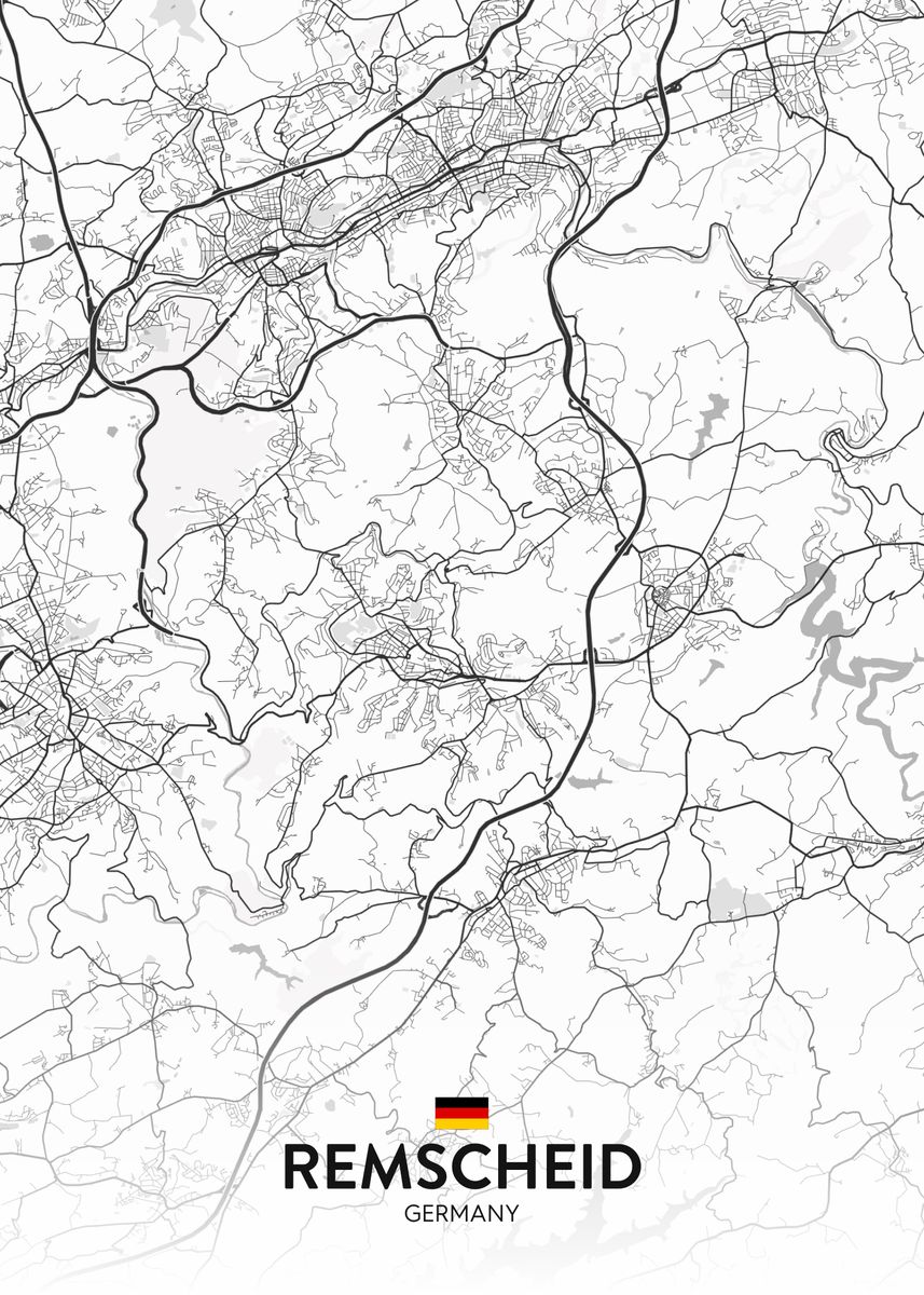 'Remscheid DE' Poster by IMR Designs | Displate