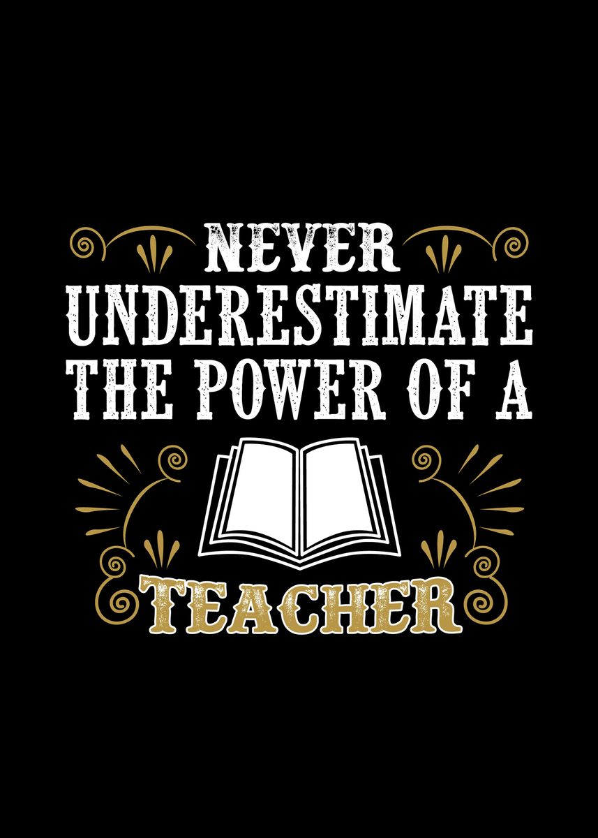 'The Power of Teacher' Poster, picture, metal print, paint by Beone ...