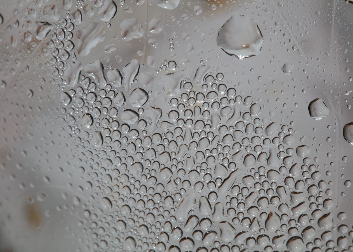 'Water droplets close up' Poster by BakalaeroZz Photography | Displate