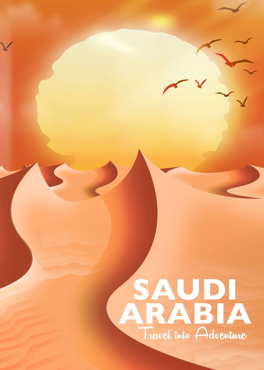 'Saudi Arabia ' Poster by David Green | Displate