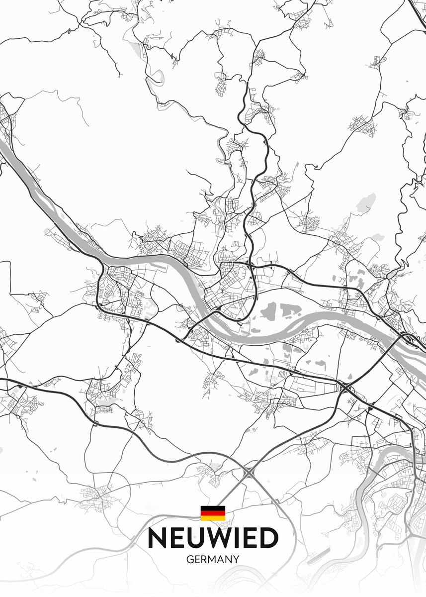 'Neuwied DE' Poster by IMR Designs | Displate