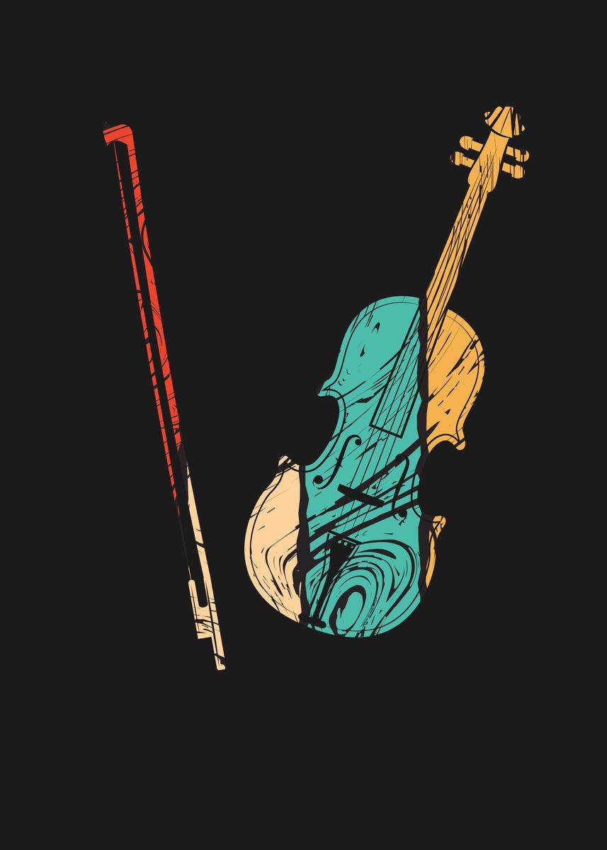 'Musical Instrument' Poster, picture, metal print, paint by Musical ...