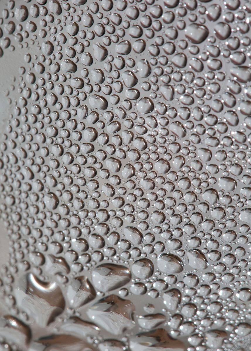 'Water droplets close up' Poster by BakalaeroZz Photography | Displate