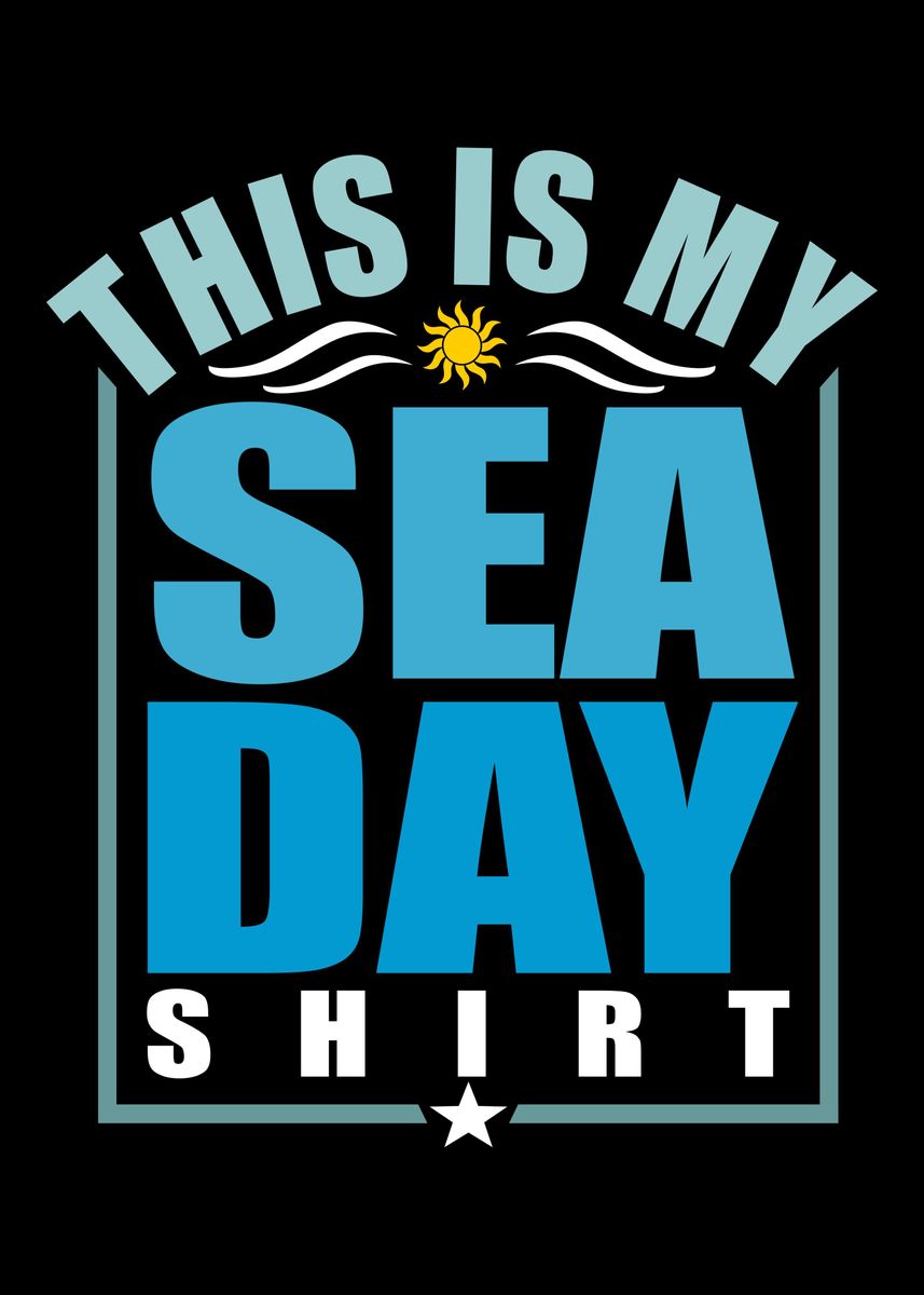 'Sea Beach Vacation Gift Id' Poster, picture, metal print, paint by ...