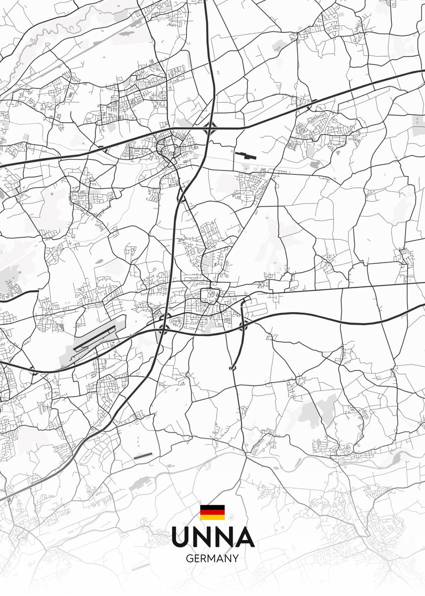 'Unna DE' Poster, picture, metal print, paint by IMR Designs | Displate