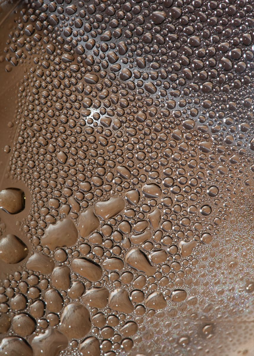 'Water droplets close up' Poster by BakalaeroZz Photography | Displate