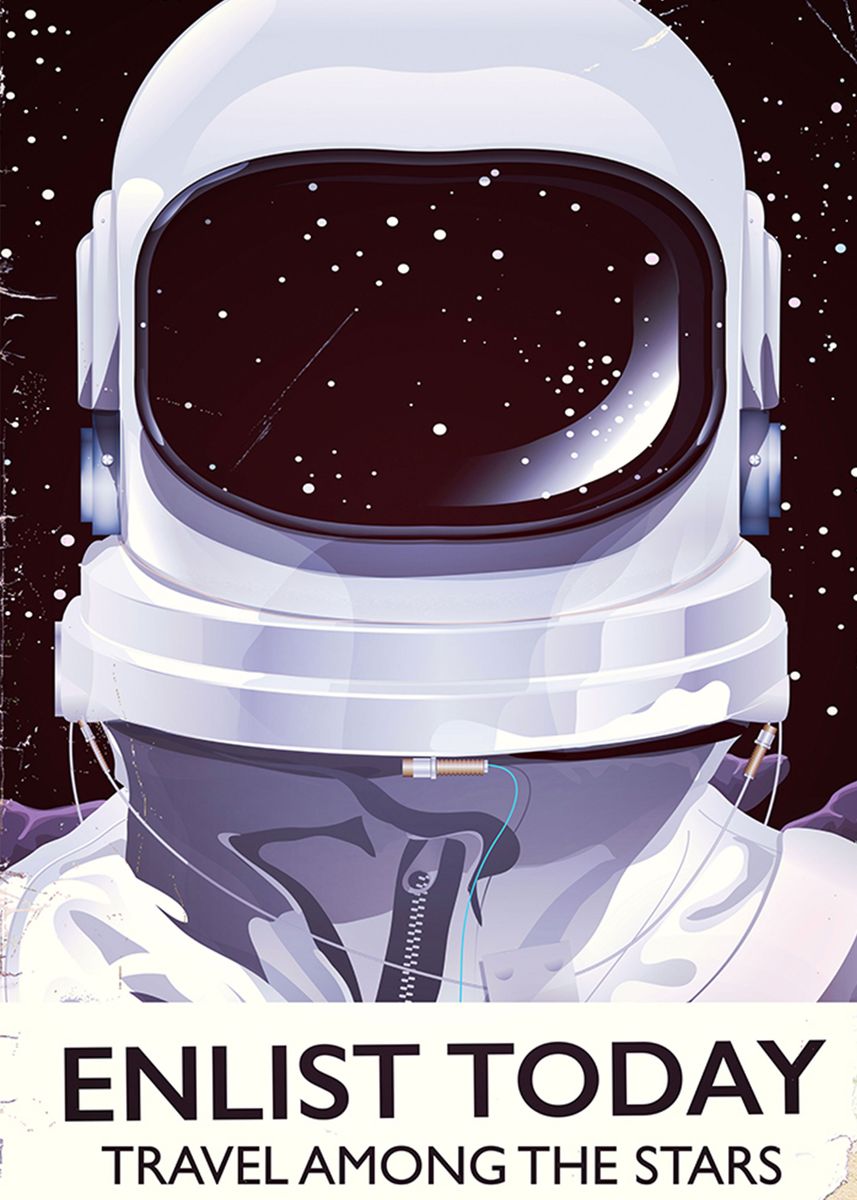 'Enlist' Poster, picture, metal print, paint by David Green | Displate