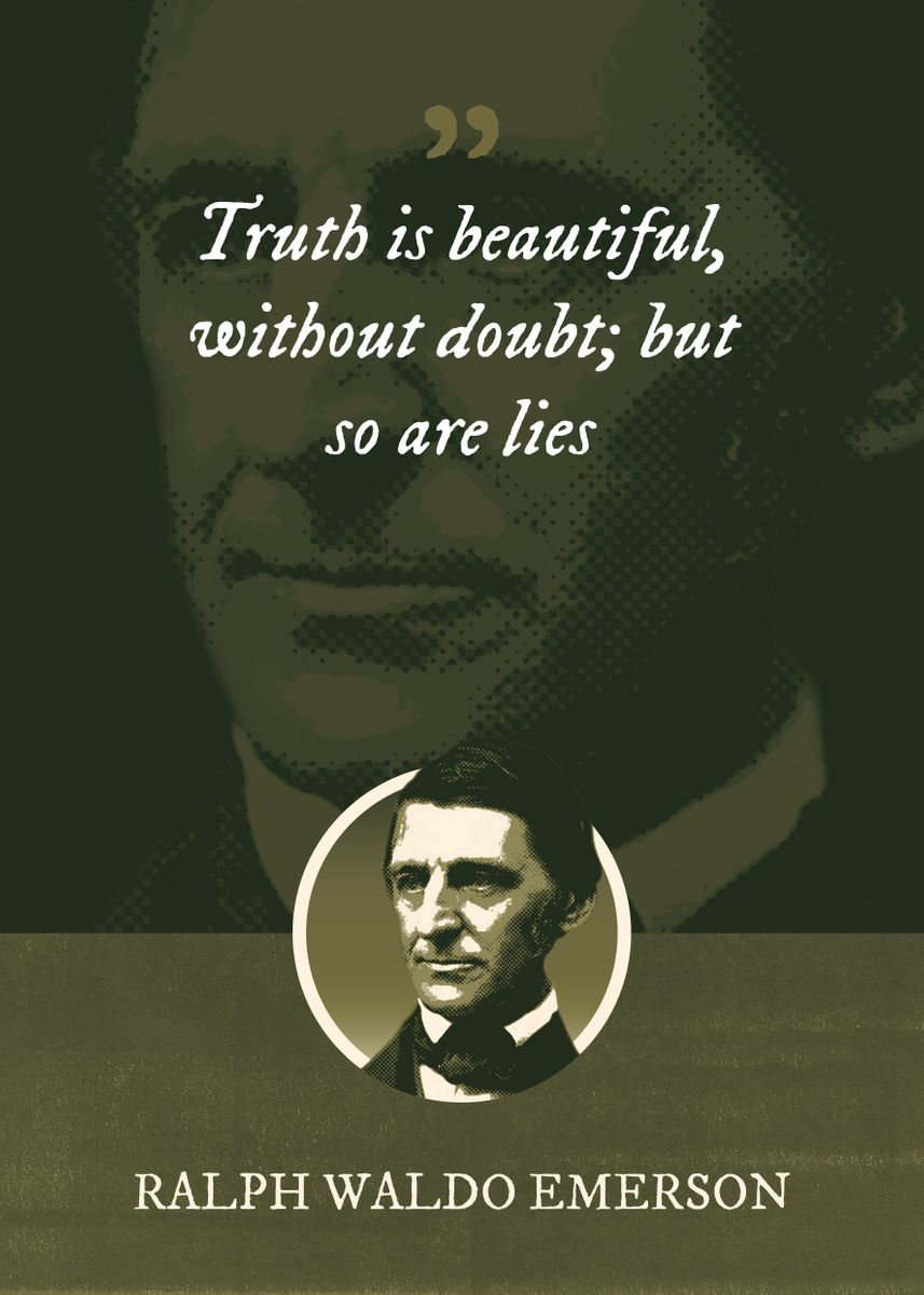 'Truth is beautiful' Poster, picture, metal print, paint by Syahrasi ...