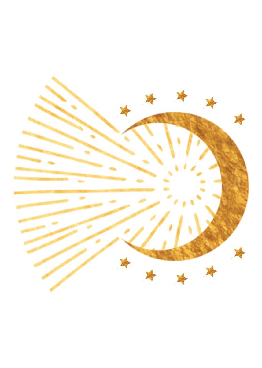 'Celestial Gold 2 of 3' Poster by Tracey Krause | Displate