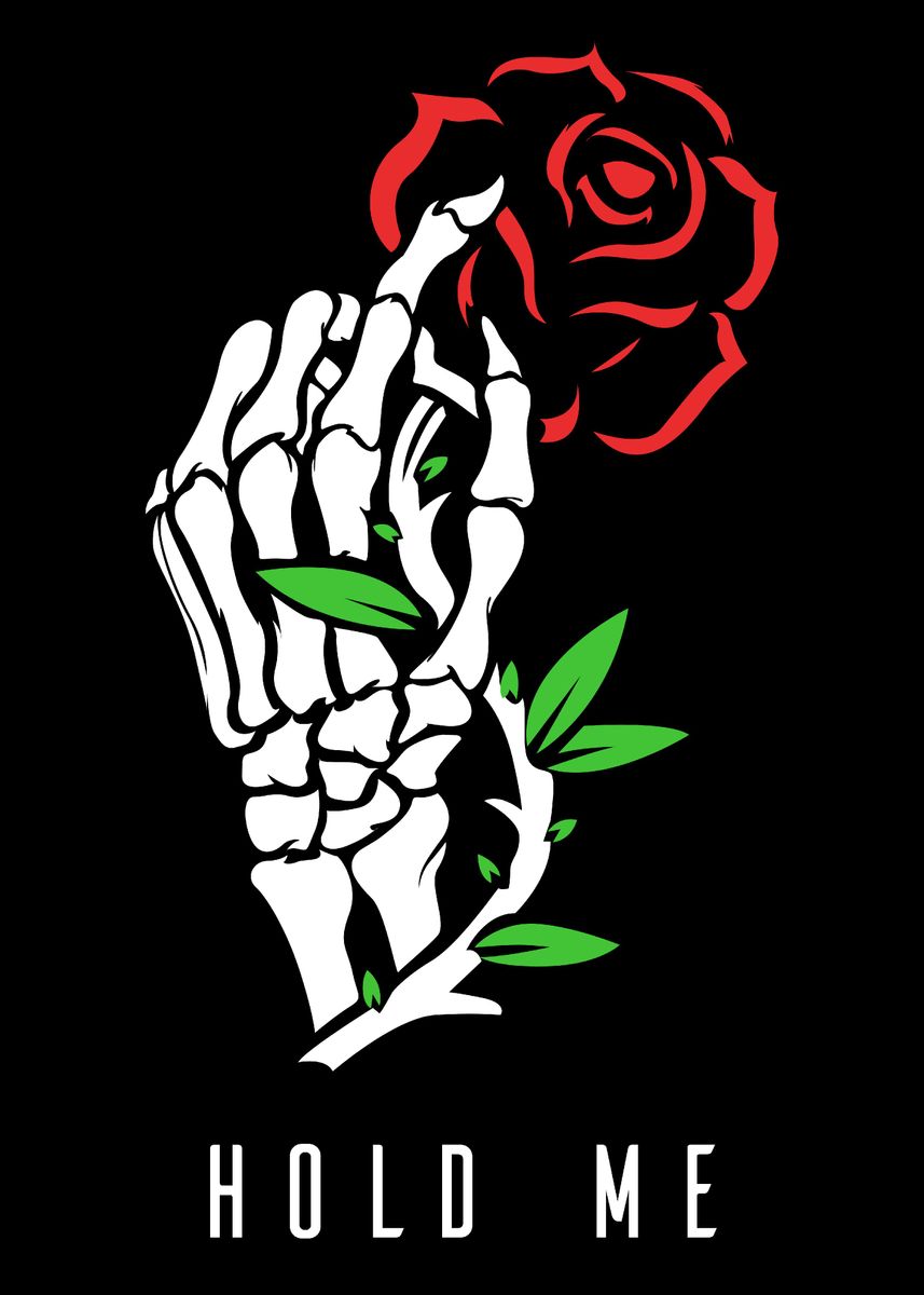 'Hold Me' Poster, picture, metal print, paint by black acturus | Displate