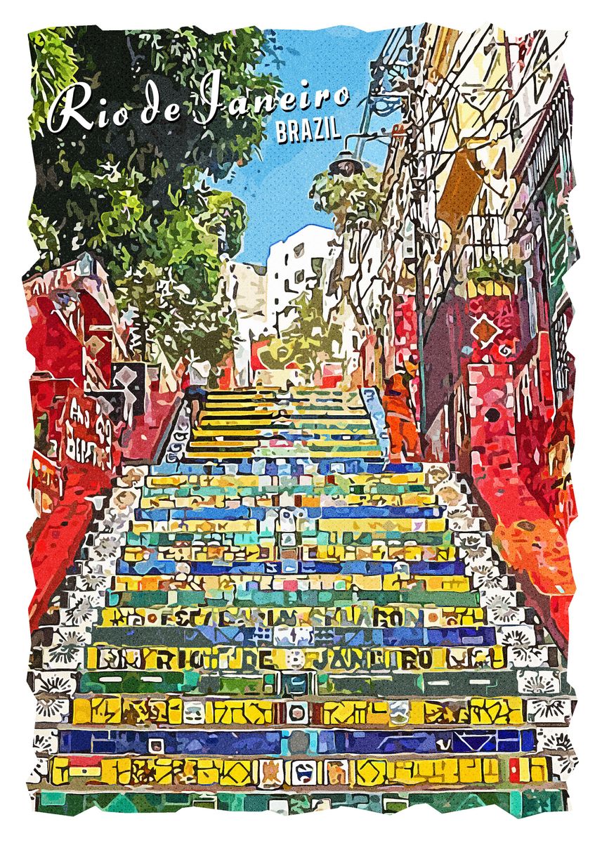 'Rio de Janeiro' Poster, picture, metal print, paint by Printed Artings ...