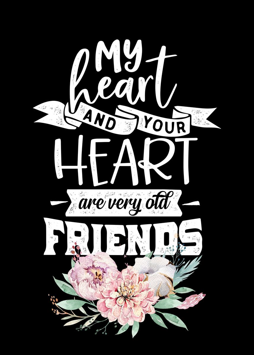 'My heart' Poster, picture, metal print, paint by Juliana RW | Displate