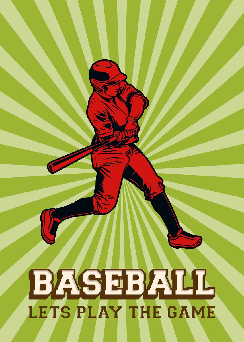 'Baseball ' Poster by Charmaine | Displate