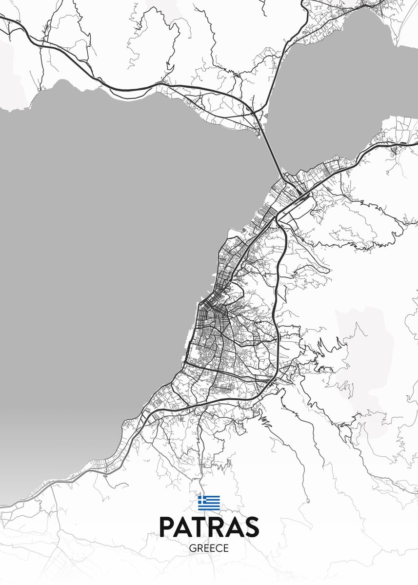 'Patras GR' Poster, picture, metal print, paint by IMR Designs | Displate