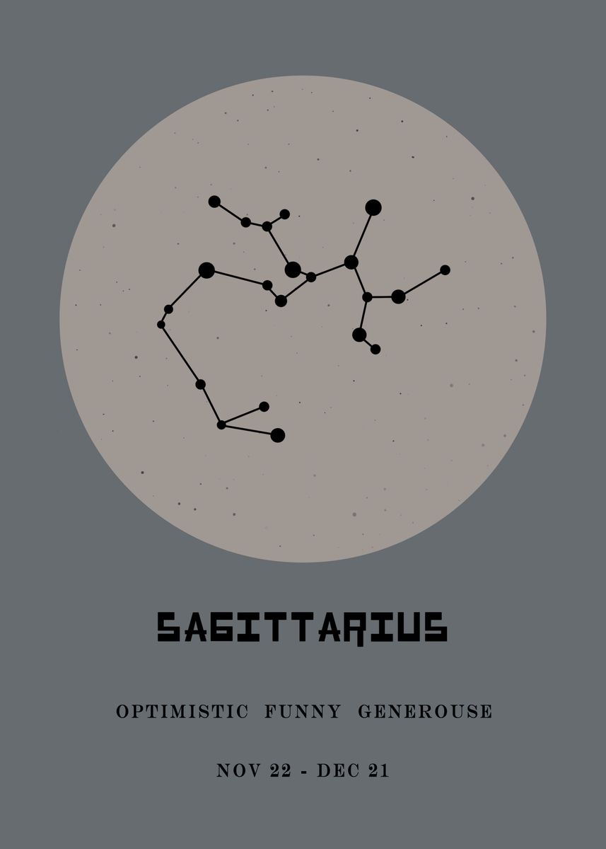 'SAGITTARIUS' Poster by warmday | Displate