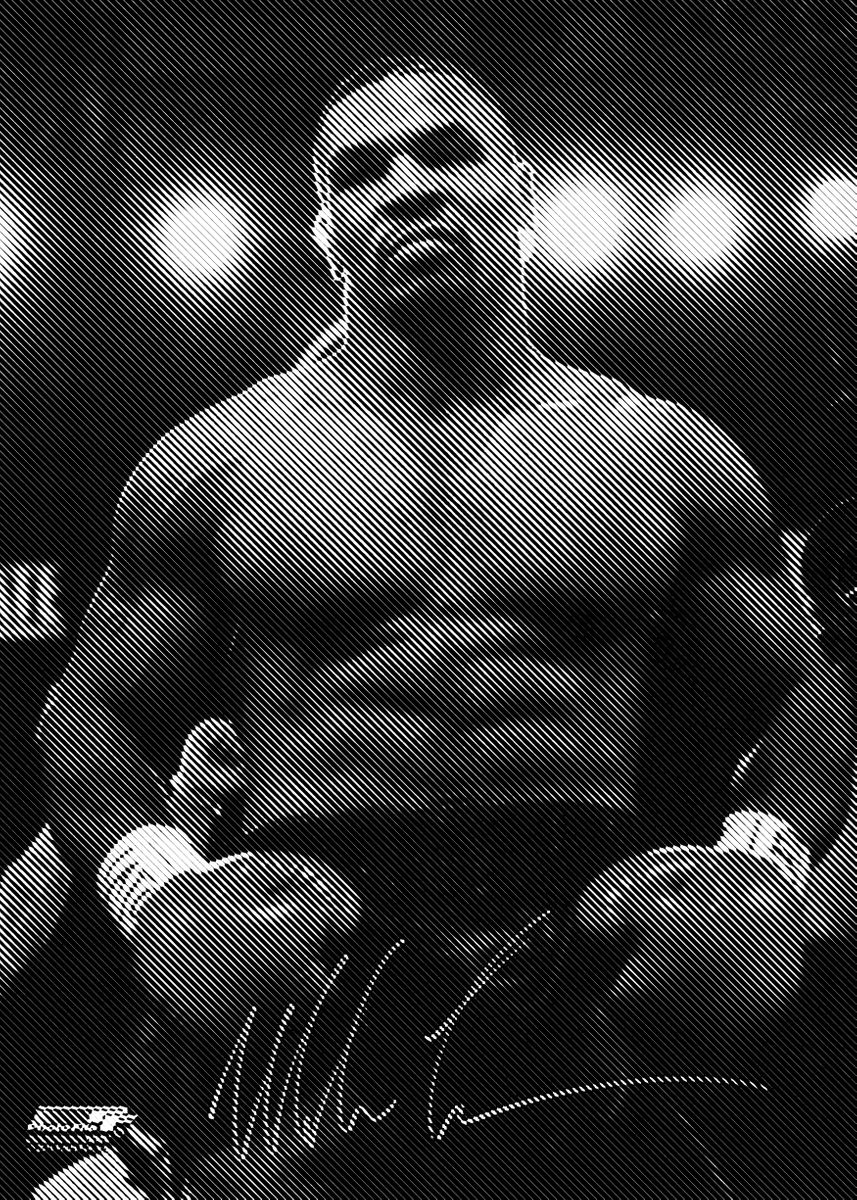 'Mike Tyson' Poster, picture, metal print, paint by OSRAM COOL | Displate