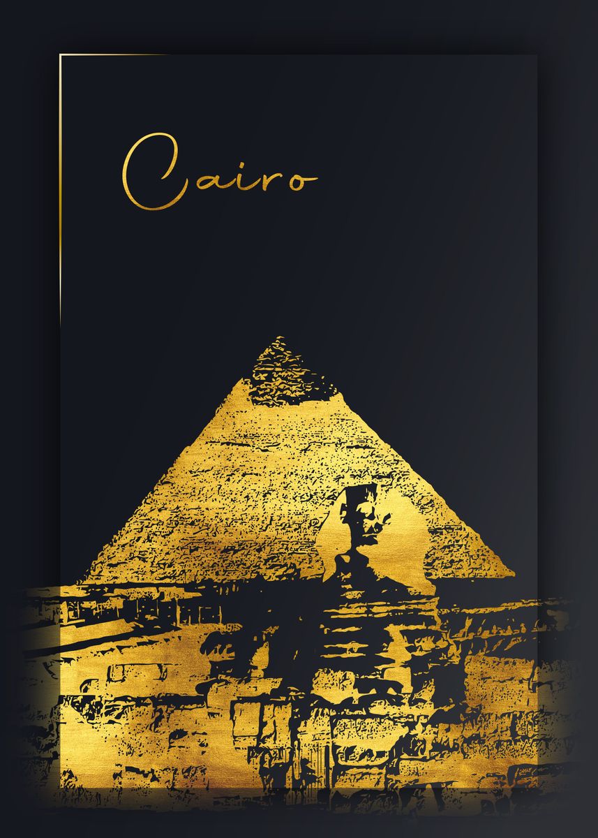 'Cairo' Poster, picture, metal print, paint by Printed Artings | Displate