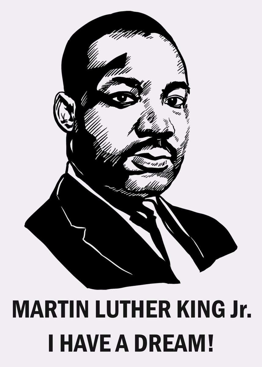 'Martin Luther King MLK' Poster, picture, metal print, paint by Max ...