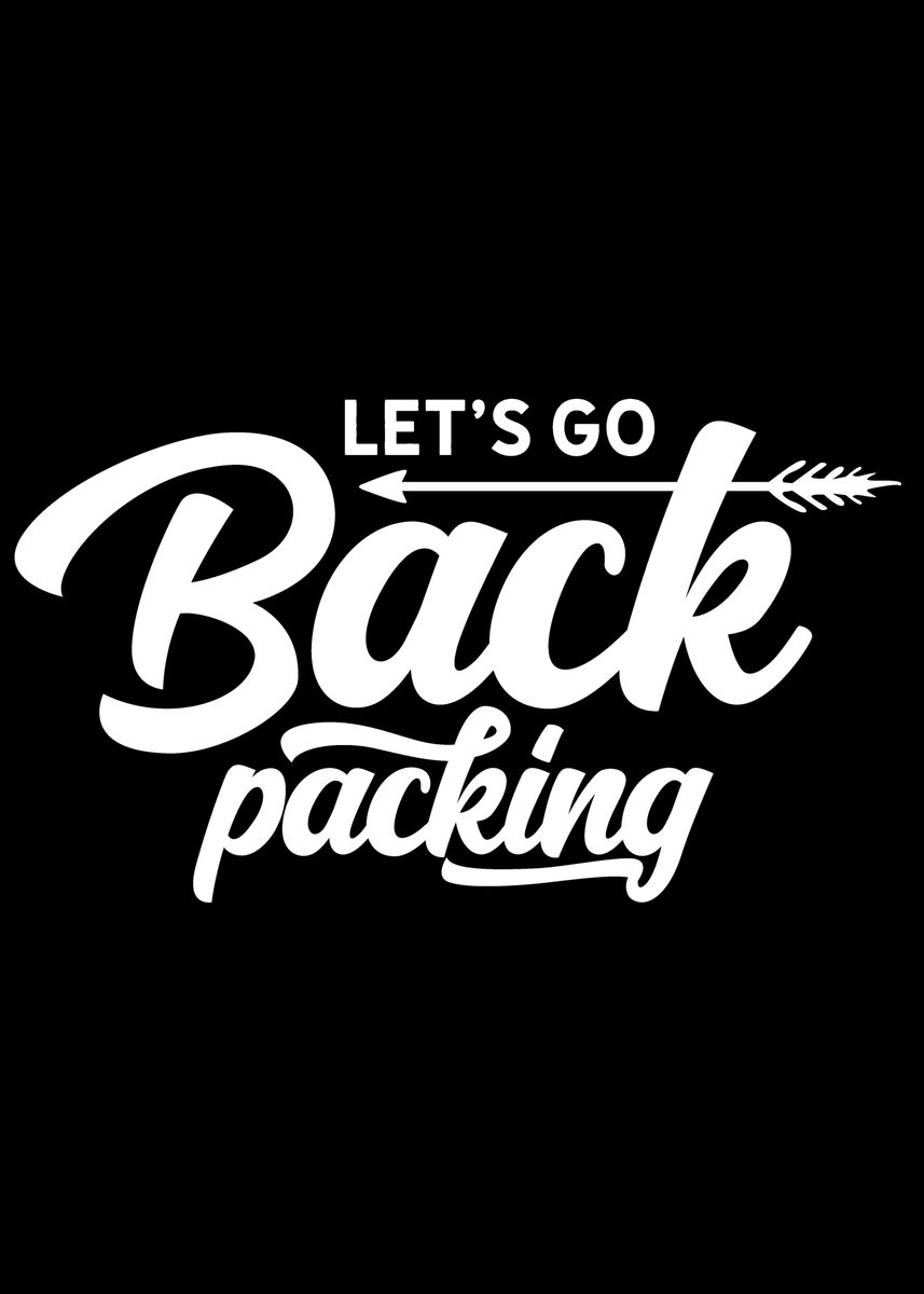 'Backpacking' Poster, picture, metal print, paint by dr3designs | Displate