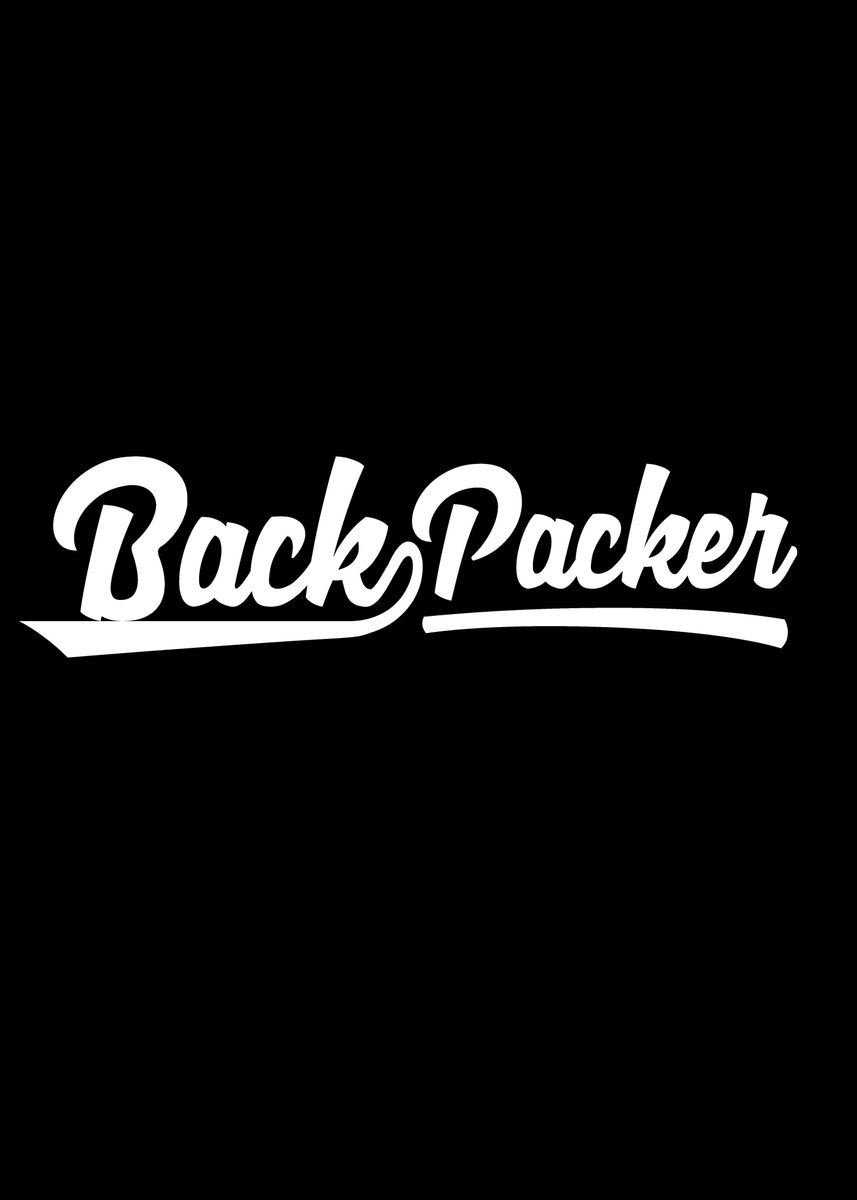 'Backpacker' Poster, picture, metal print, paint by dr3designs | Displate