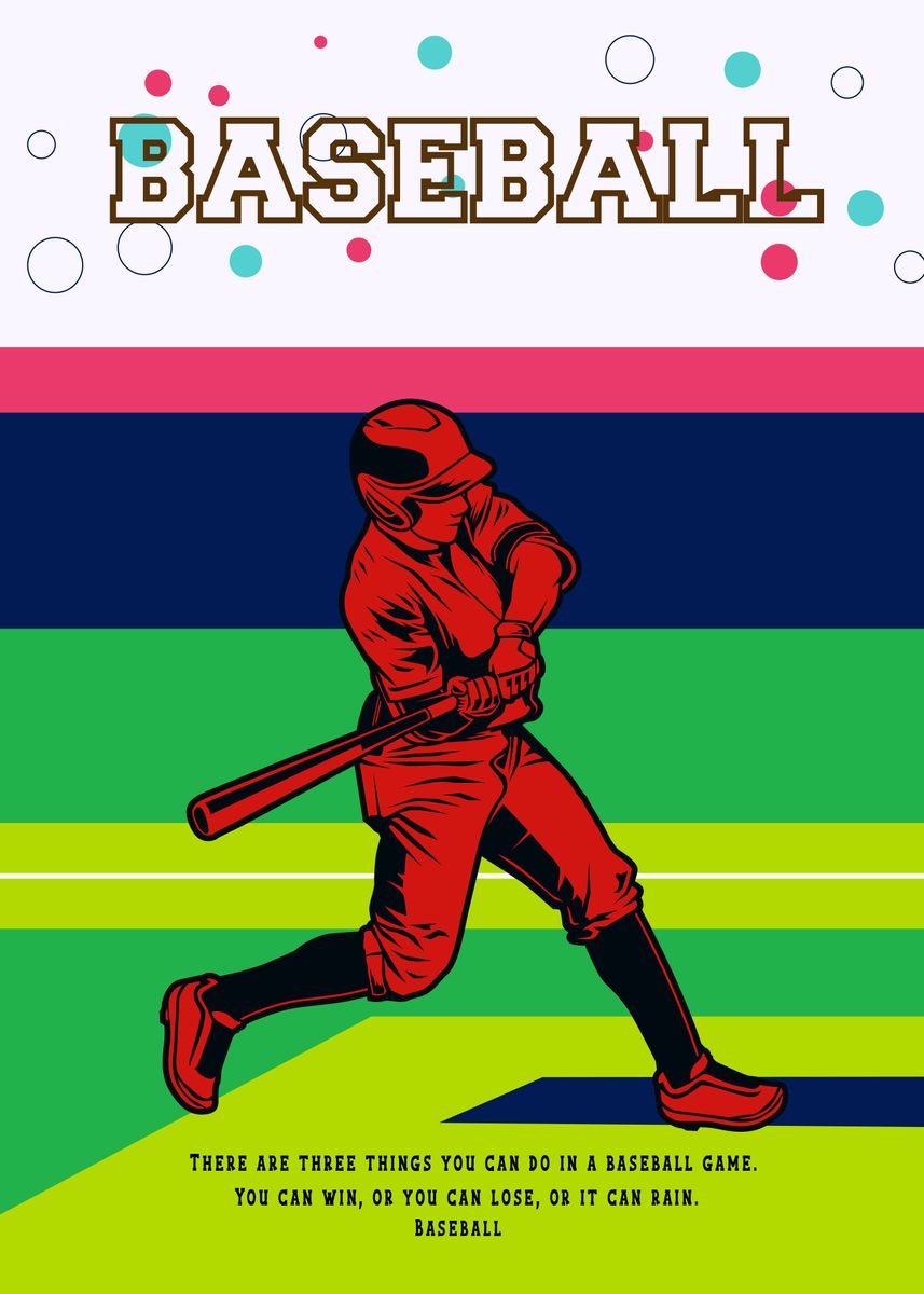 'Baseball ' Poster by Canary | Displate