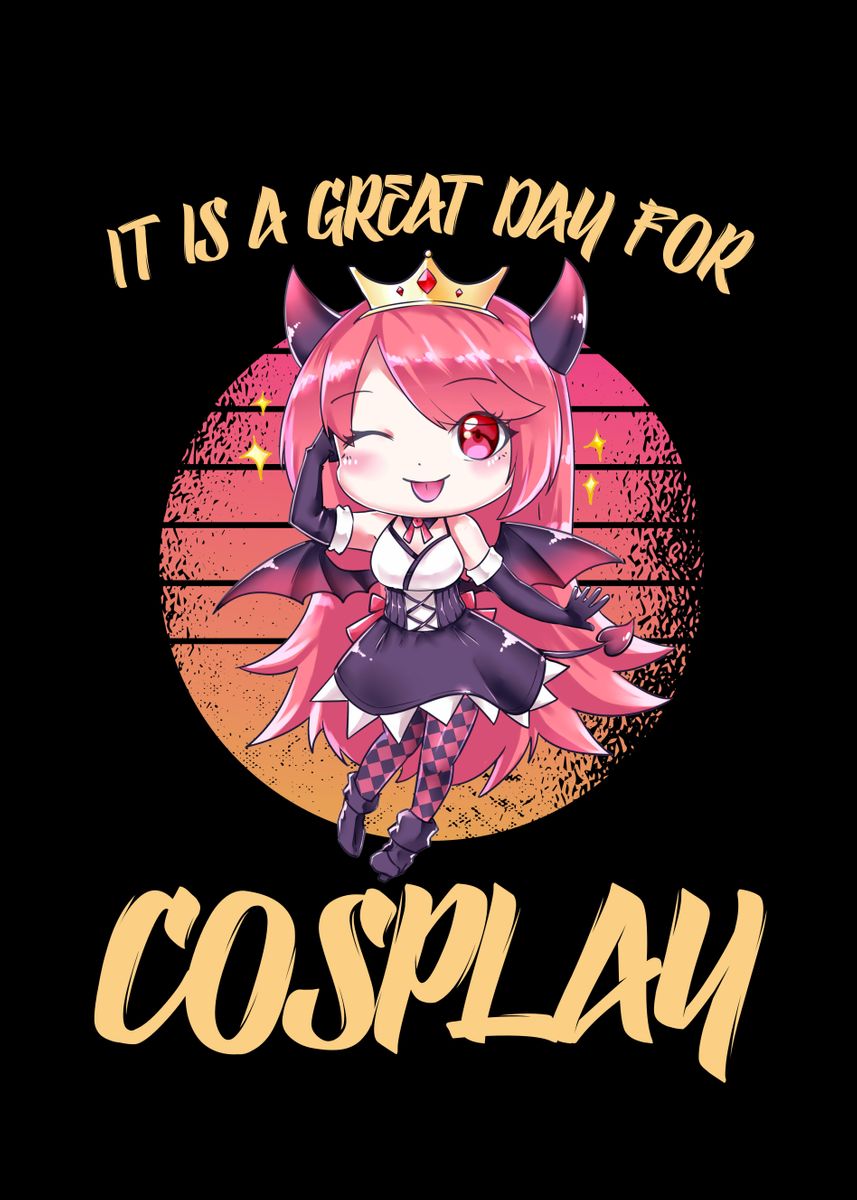 'great day for cosplay' Poster, picture, metal print, paint by Andreas ...