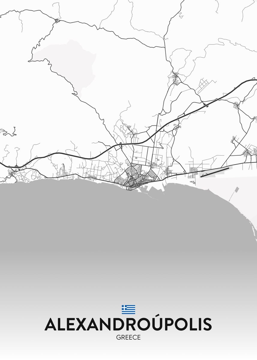 'Alexandroupolis GR' Poster by IMR Designs | Displate