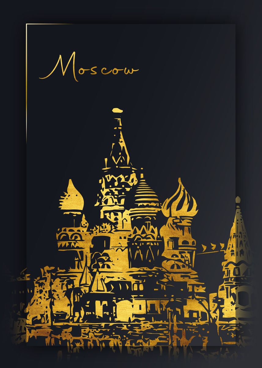 'Moscow' Poster by Printed Artings | Displate