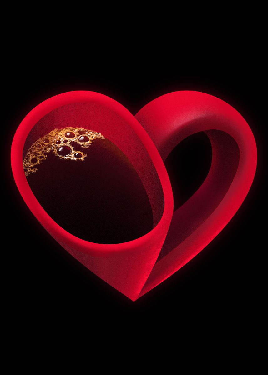 'Coffee Love' Poster by Ed Labetski | Displate