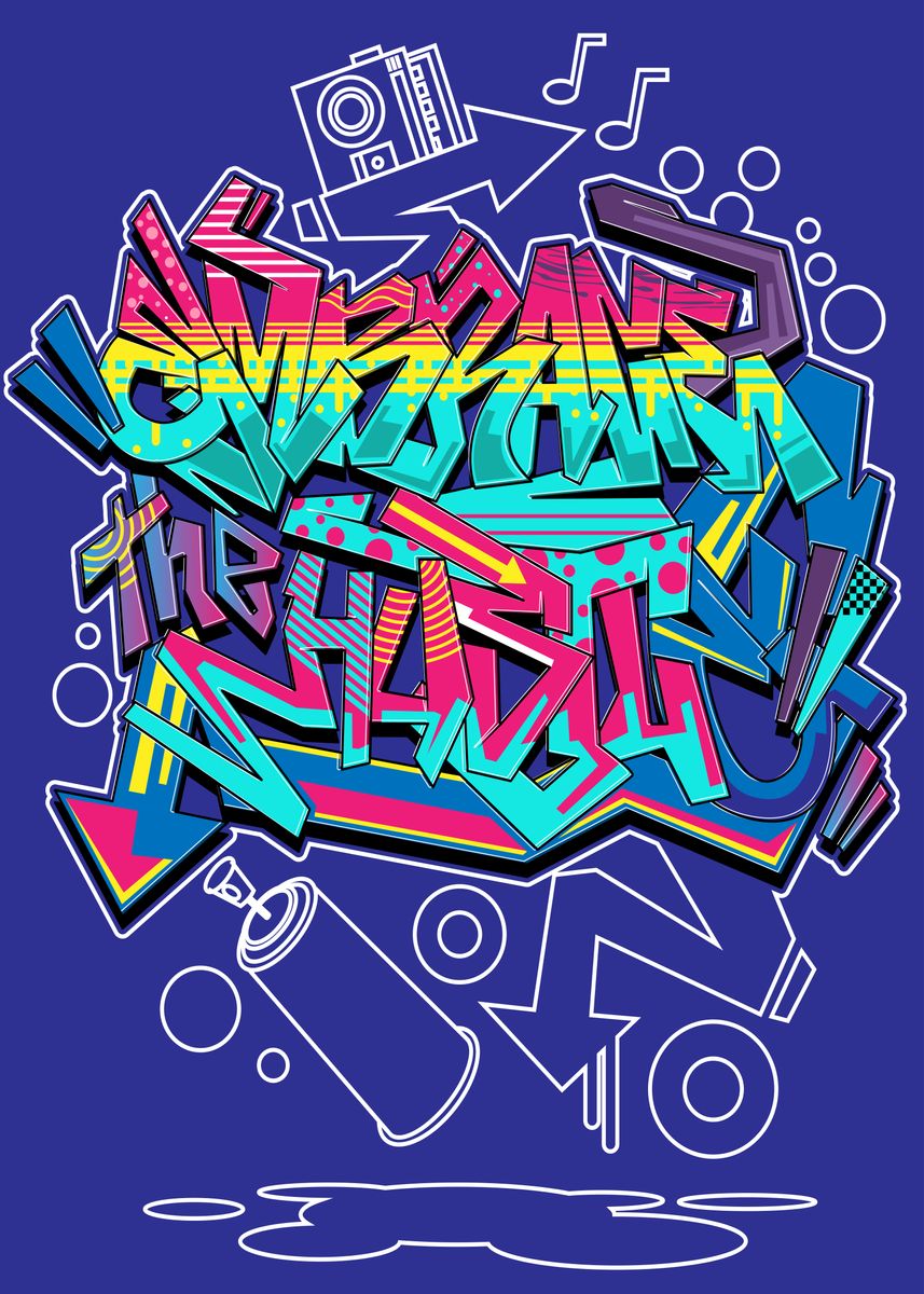 'Embrace the Hustle' Poster by Street Monkey Designs | Displate