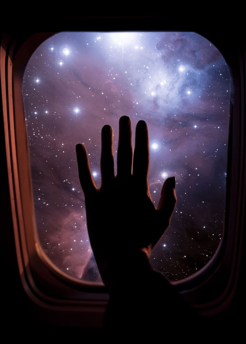 'Porthole Space Universe' Poster by Gen Z | Displate