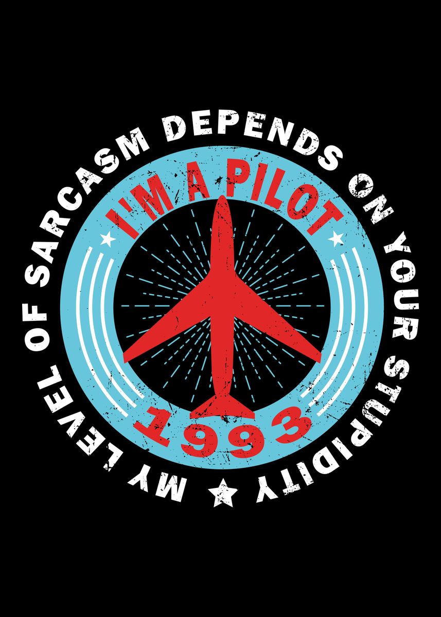 'Aircraft Pilot Aviator' Poster, picture, metal print, paint by ...