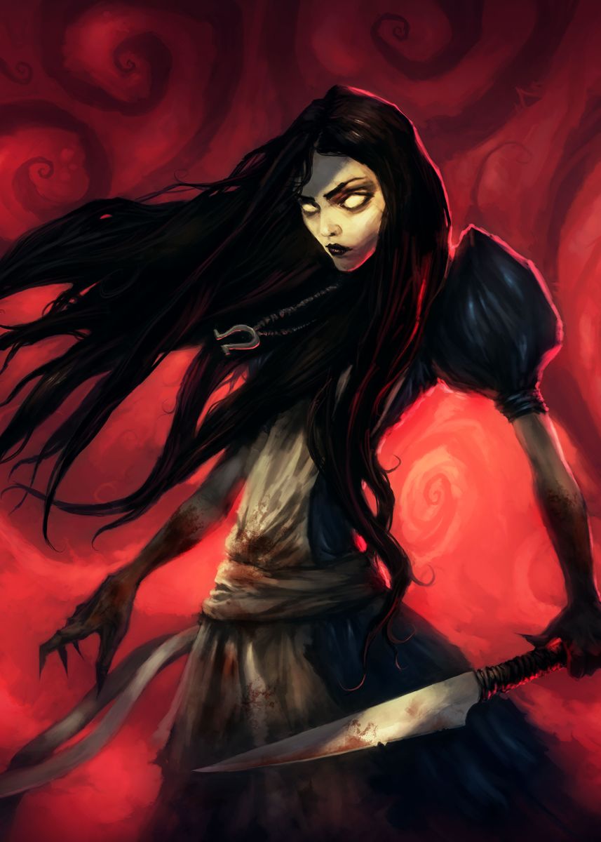 'Alice Liddle' Poster, picture, metal print, paint by Norbert Toth ...