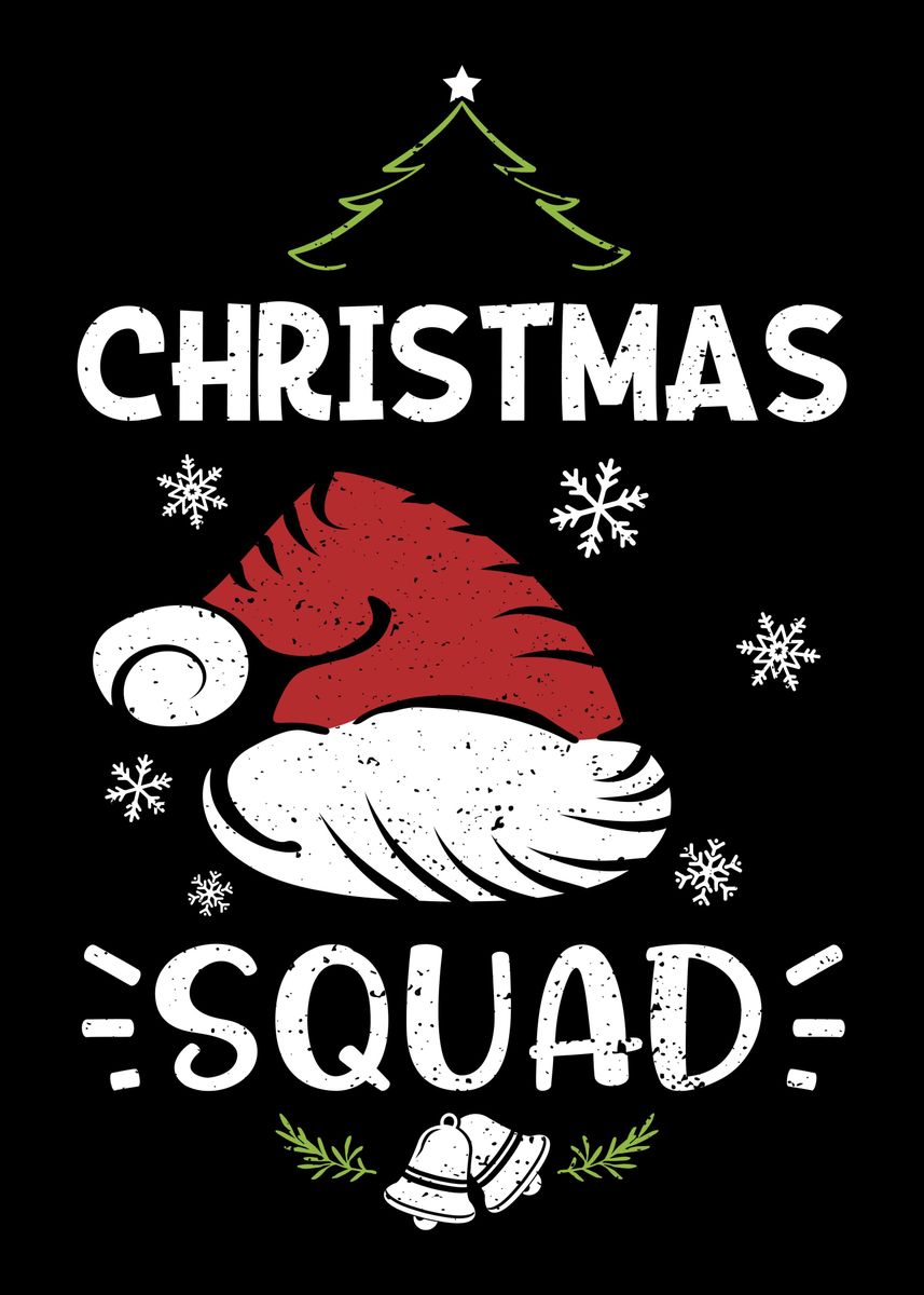 'Christmas Squad' Poster, picture, metal print, paint by DesignsByJnk5 ...
