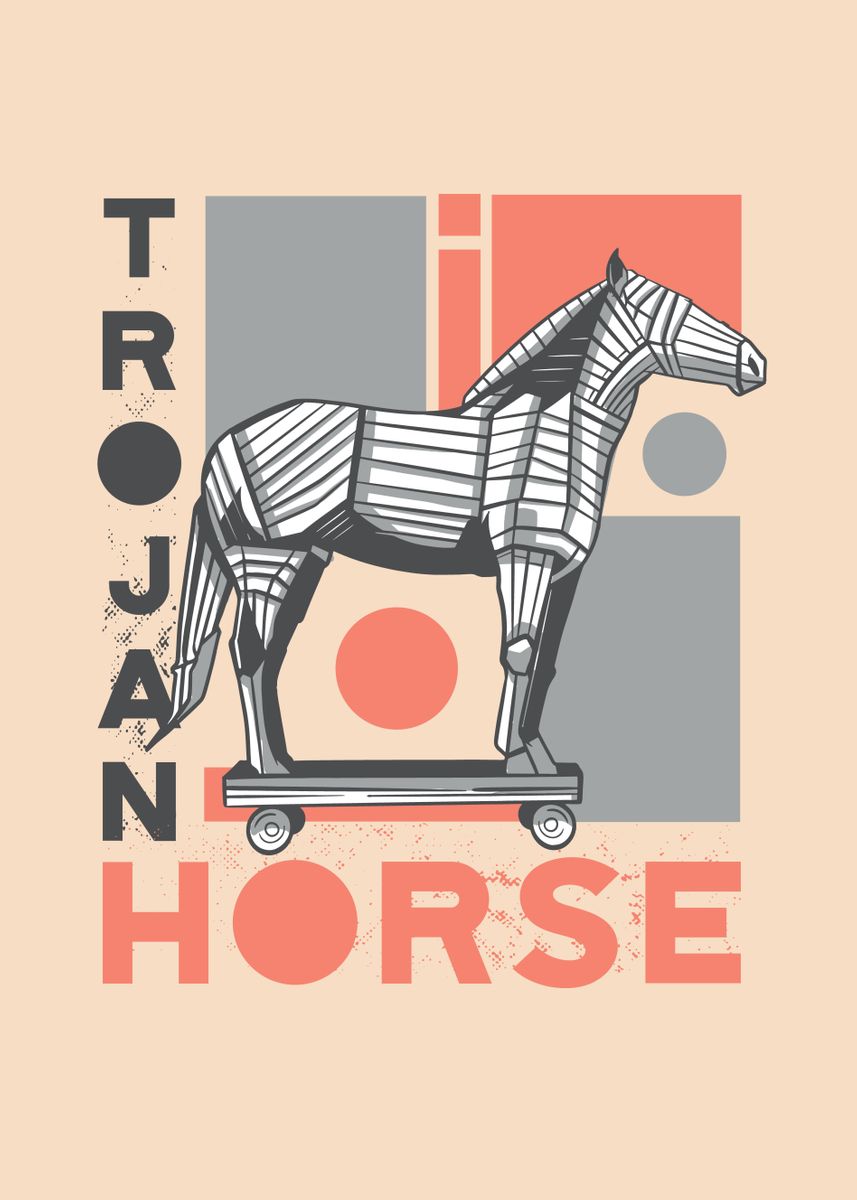 'TROJAN HORSE' Poster, picture, metal print, paint by StonerPlates ...