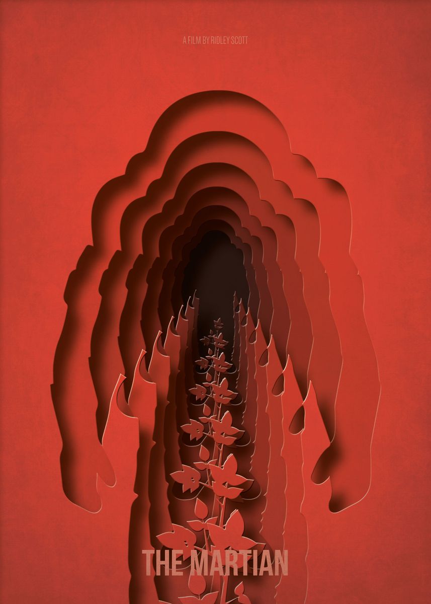'038 The martian' Poster, picture, metal print, paint by MauriTz Design ...