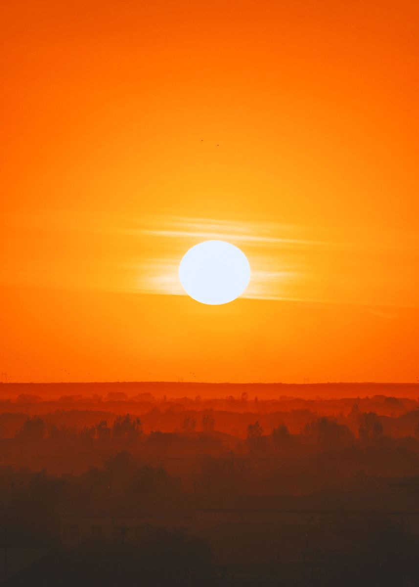 'beach sunset' Poster, picture, metal print, paint by RonnieArts | Displate