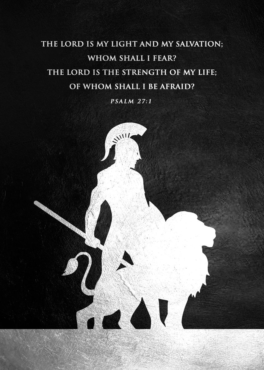'Psalm 27 1' Poster, picture, metal print, paint by ABConcepts | Displate