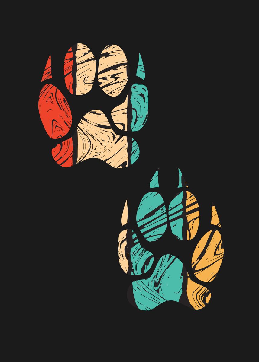 'Animal Footprint' Poster by Isla Daven | Displate