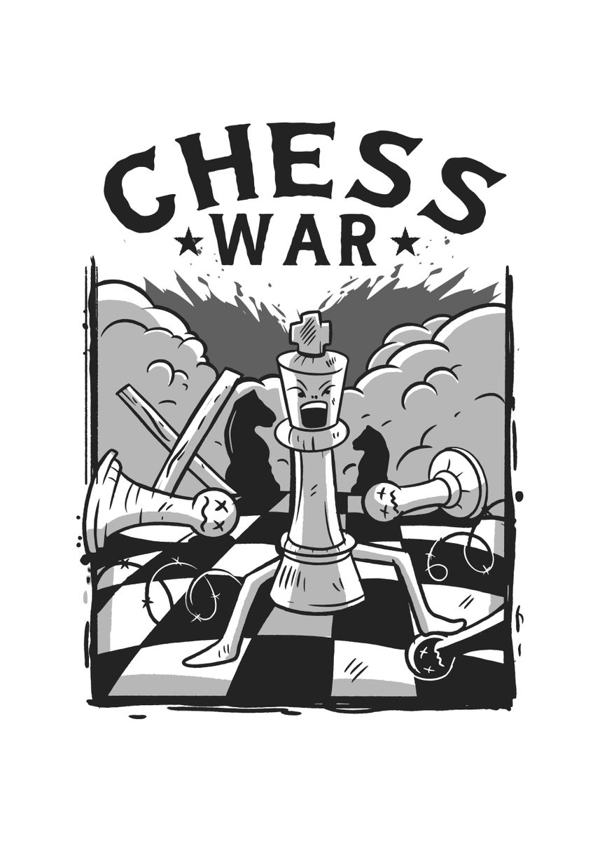 'CHESS WAR' Poster by StonerPlates | Displate