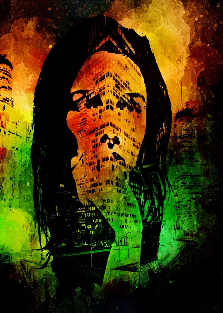 'City girl' Poster, picture, metal print, paint by Andreea ...