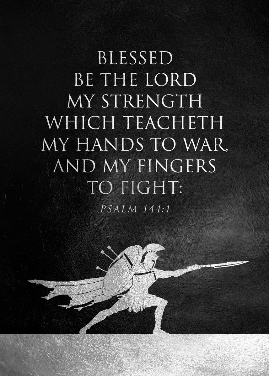 'Psalm 144 1' Poster, picture, metal print, paint by ABConcepts | Displate