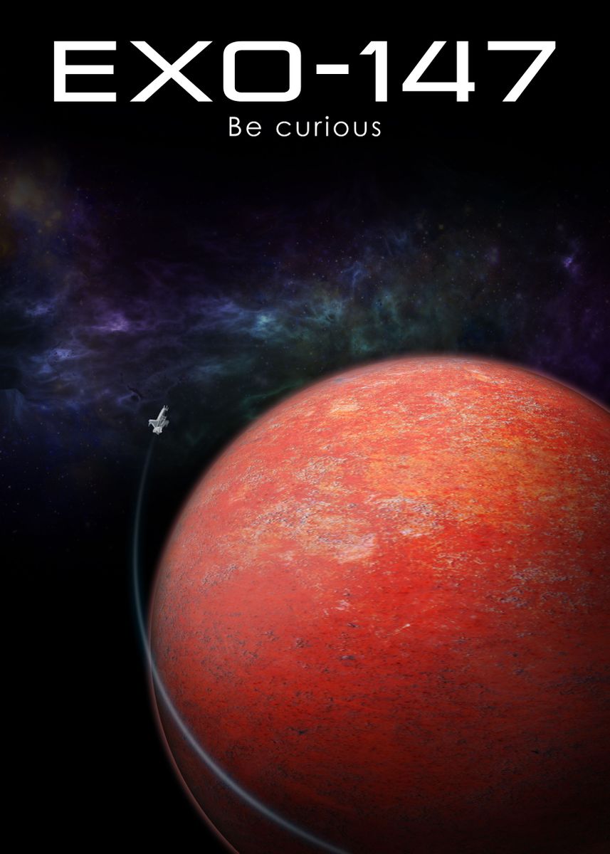 'Be Curious' Poster, picture, metal print, paint by Drawzooka | Displate